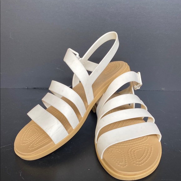 CROCS | Shoes | Crocs Iconic Comfort Tulum Sandals White Size 8 | Poshmark